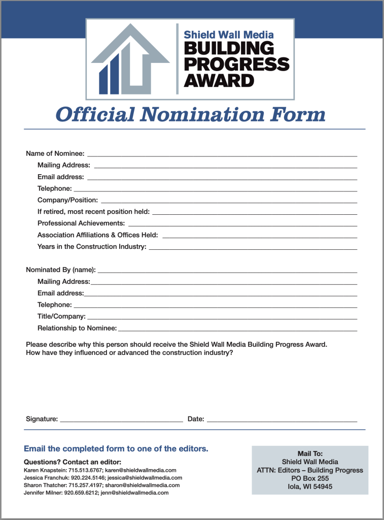 Building Progress Award | Roofing Elements