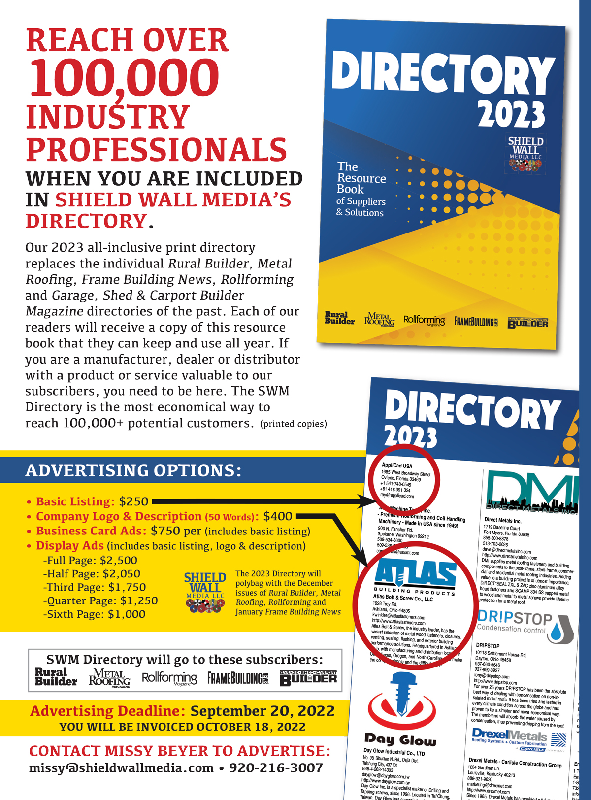 2023 Directory Online Sign Up | Roofing Elements